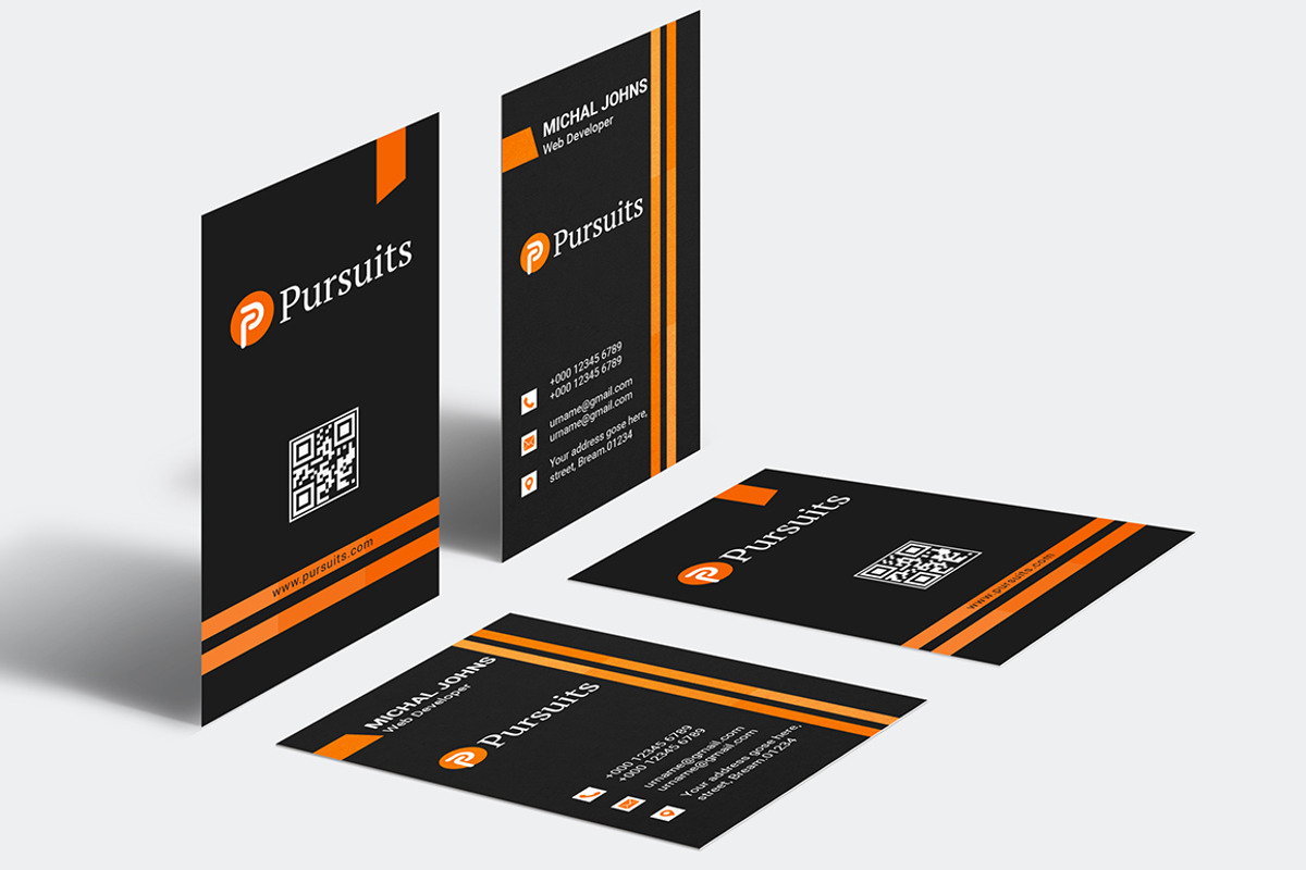 Business Card, a Business Card Template by UI_Expert | Creative Market
