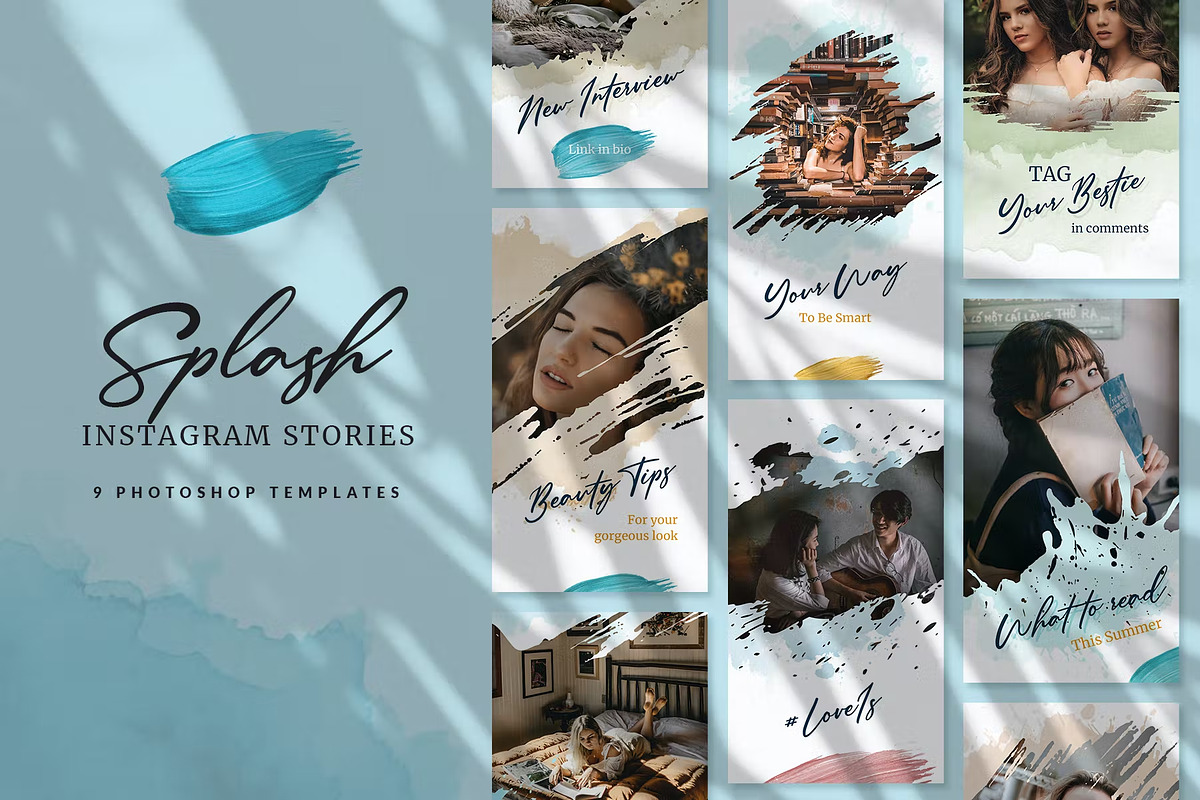 Splash Instagram Stories, a Social Media Template by Andrew Skoch Design