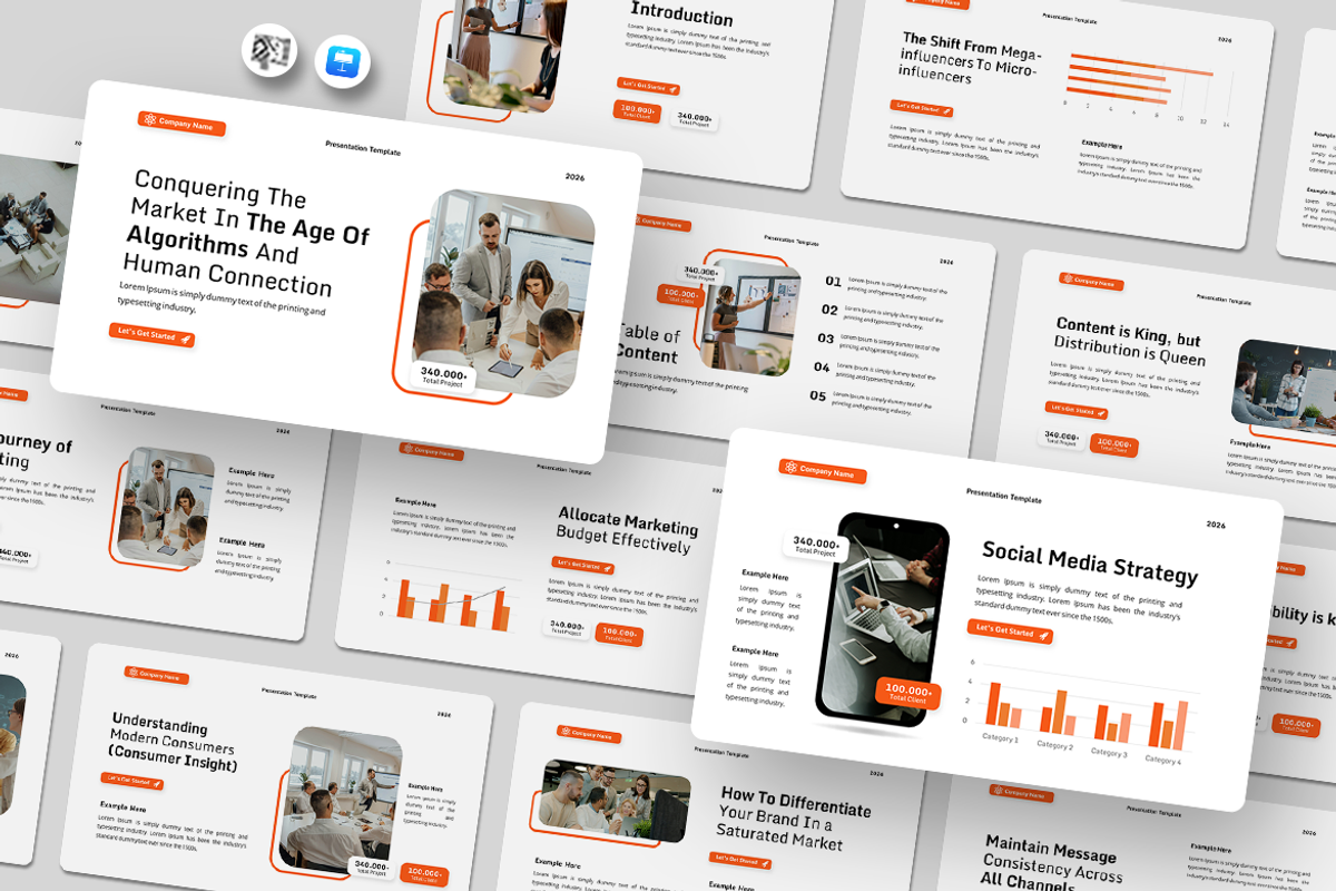 Conquering The Market - Keynote, a Presentation Template by QR Design ...