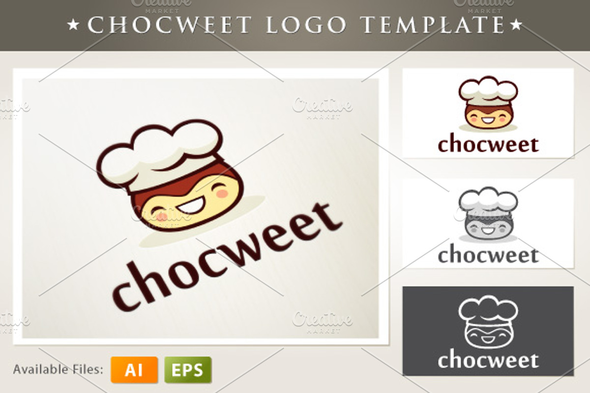 Chocweet Logo Template, a Branding & Logo Template by mikailain