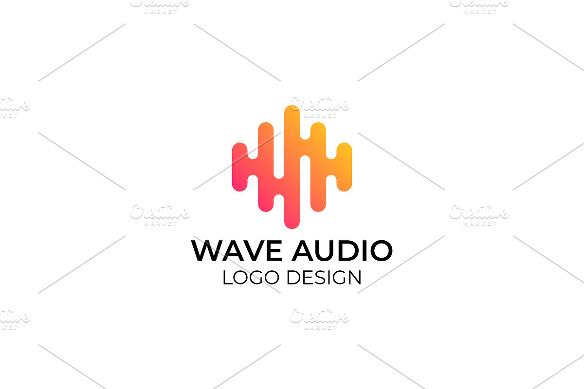 Audio Wave Logo Design, a Branding & Logo Template by GranzCreative
