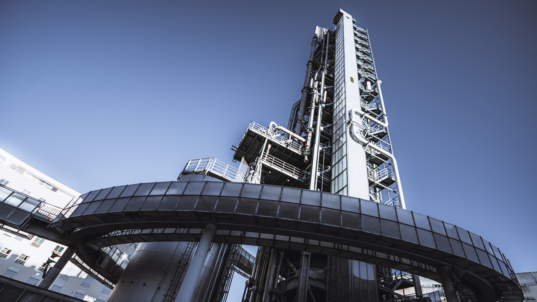 Oil refinery tower, wide-angle, an Industrial Photo by SkyNext ...