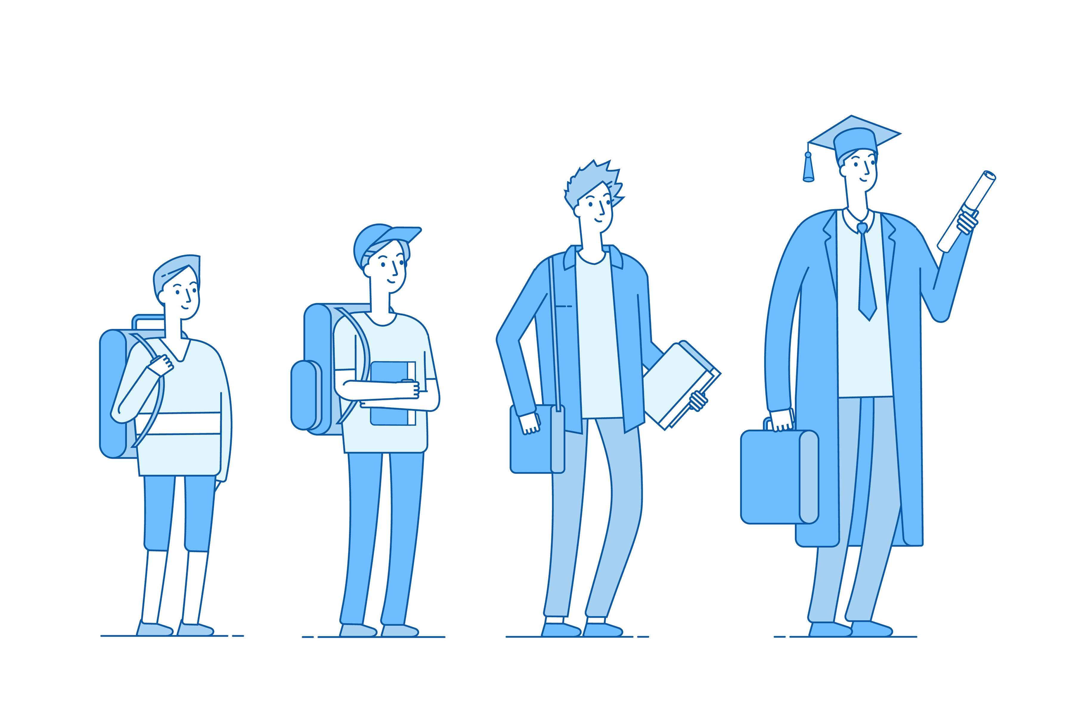 Student growing. College students, a Graphic by Valerie Bodnar ...