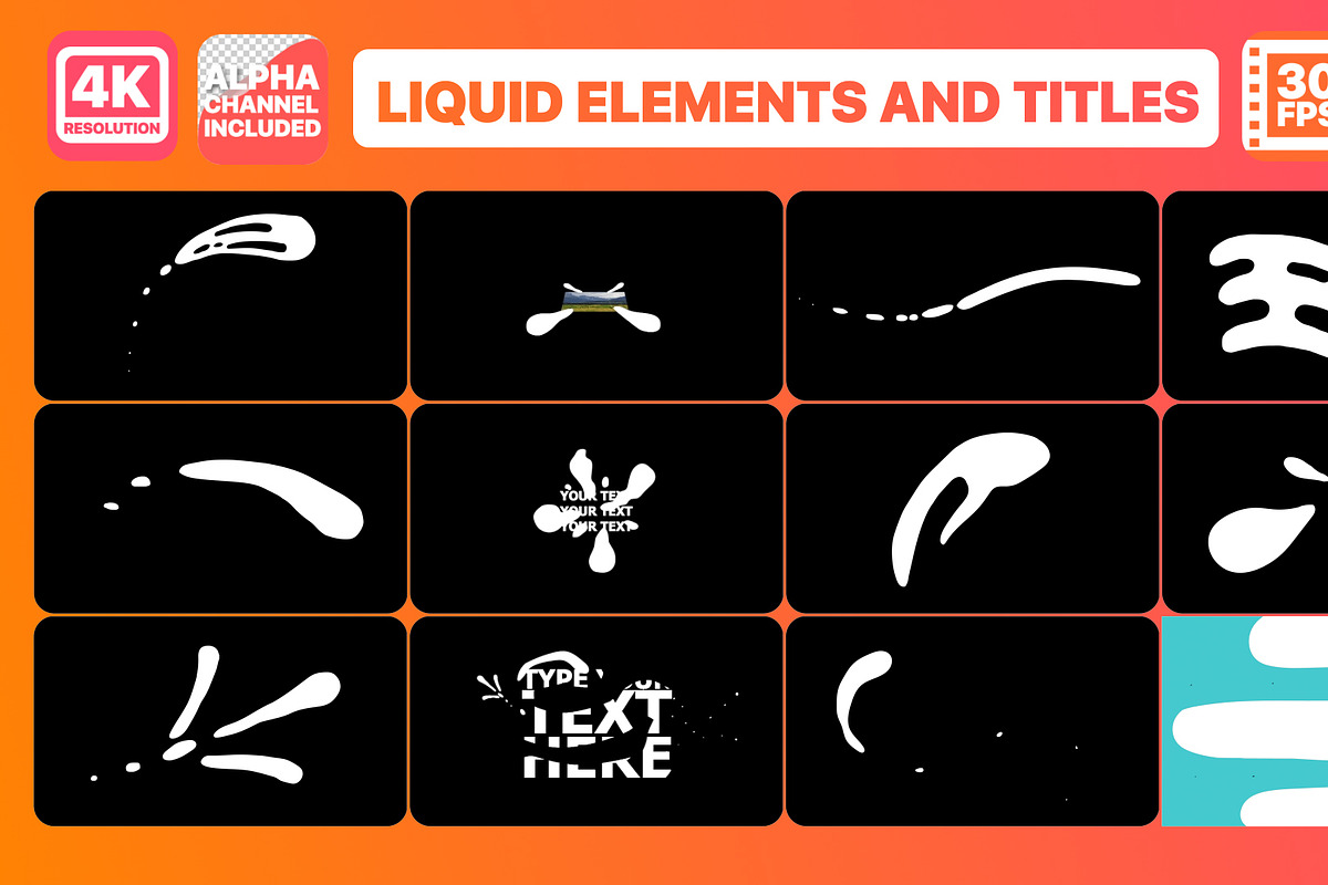 Liquid Shapes & Titles, a Templates & Theme by FlashFXbox
