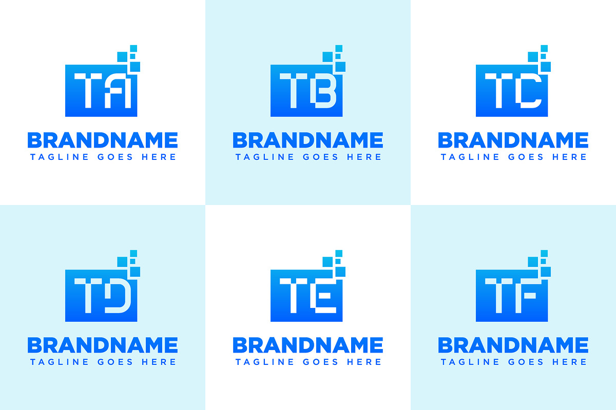 Letters TA TB TC TD TE TF Data Logo