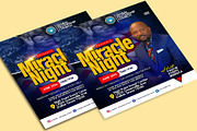 Miracle night church flyer