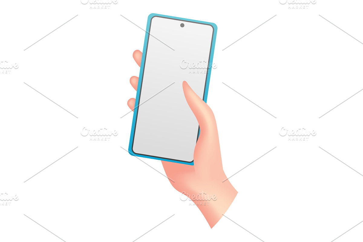 Cartoon hand with phone. Human, a Technology Illustration by Things for ...