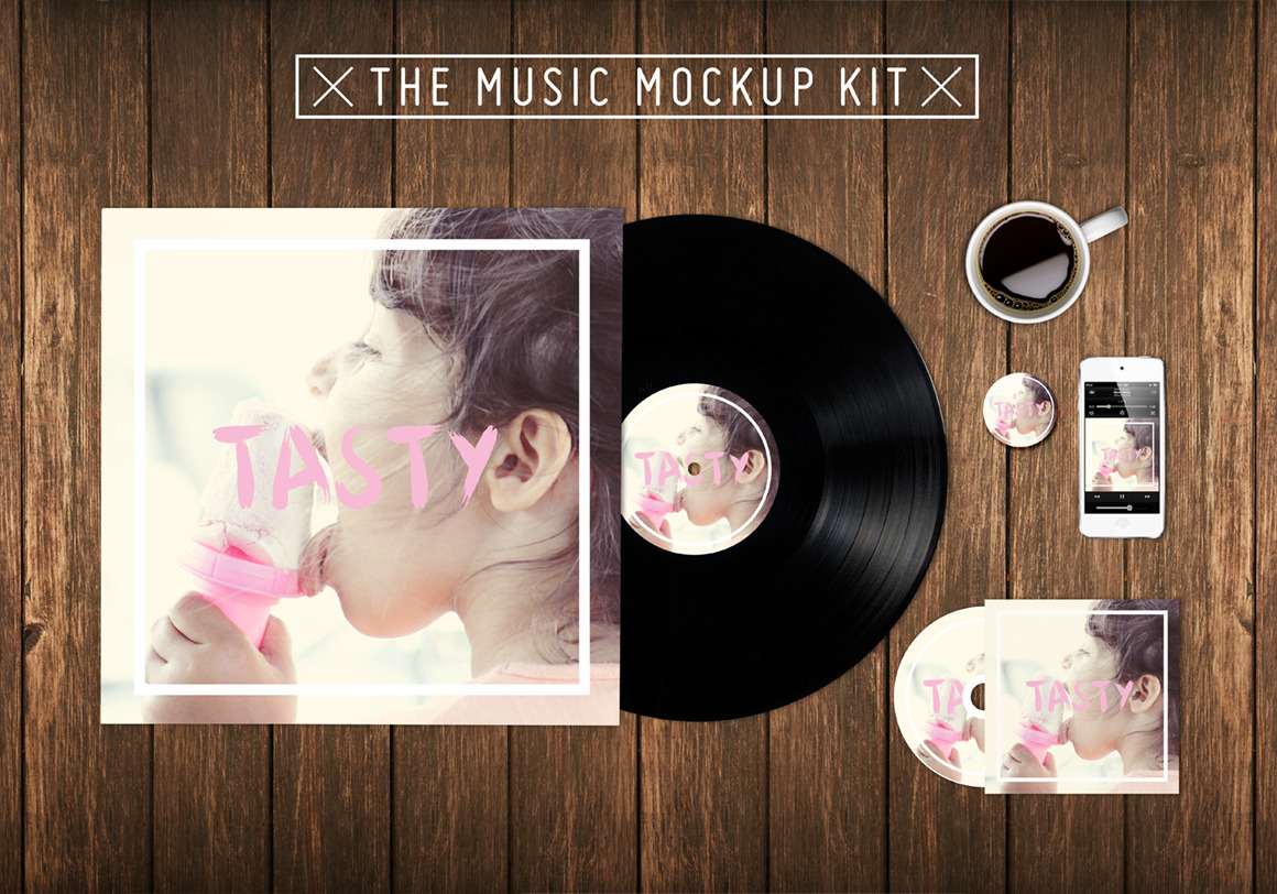The Music Kit Mockup, a Product Mockup by this is awsm