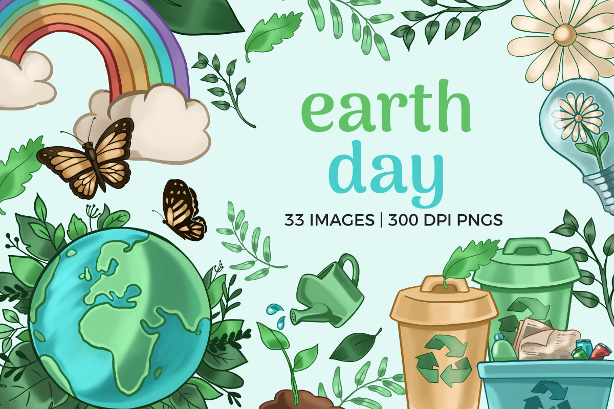 Earth Day PNG Clipart | Creative Market