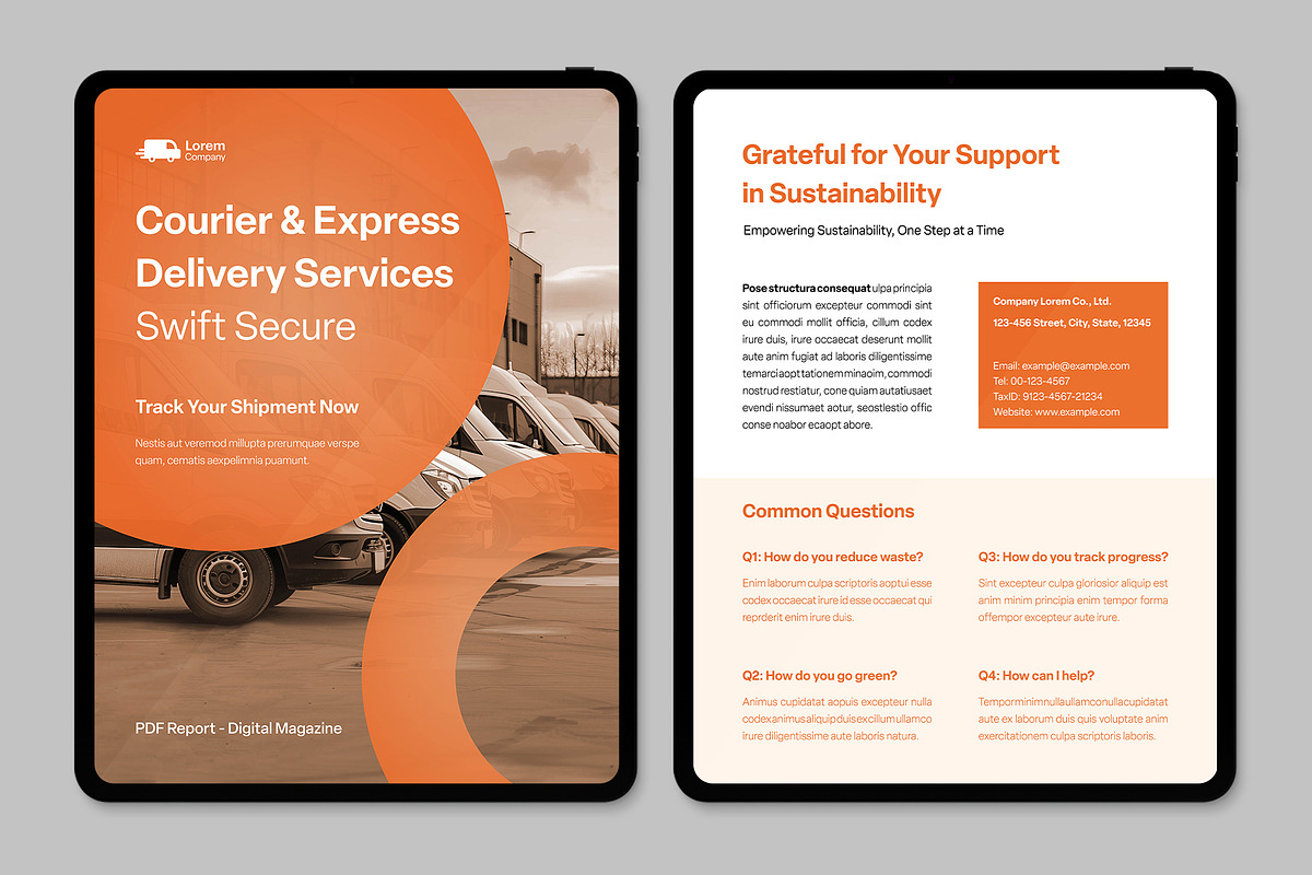 Modern Brochure Template, a Brochure Template by BrandPacks