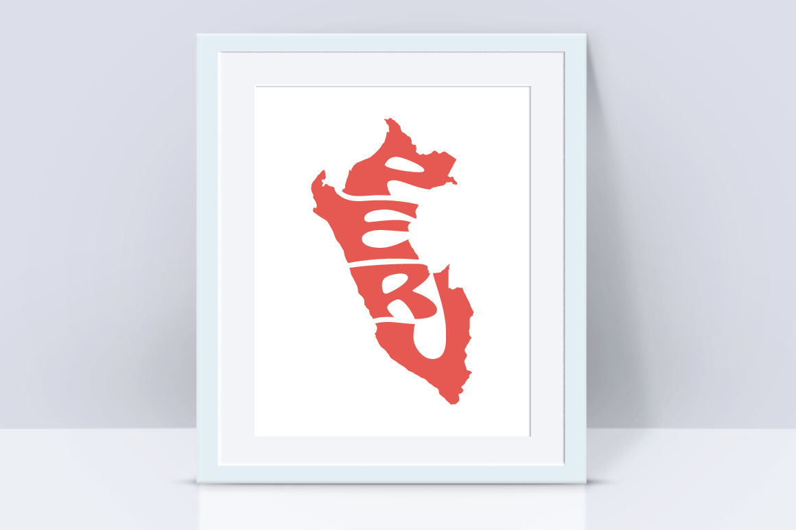 Peru vector word design in map shape, an Object Graphic by ...