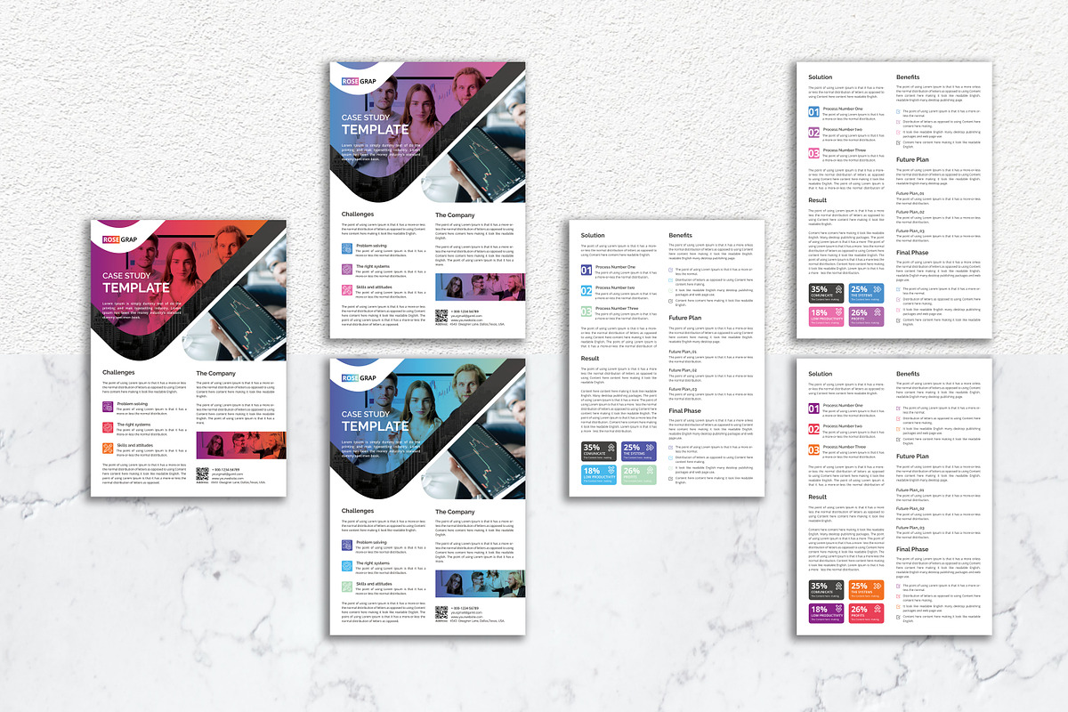 Case Study Template Indesign