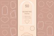 50 Modern Geometric Frames, a Graphic by Svetlana Avv