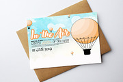 Love in Air Card Psd Templates, a Flyer Template by Business Flyers