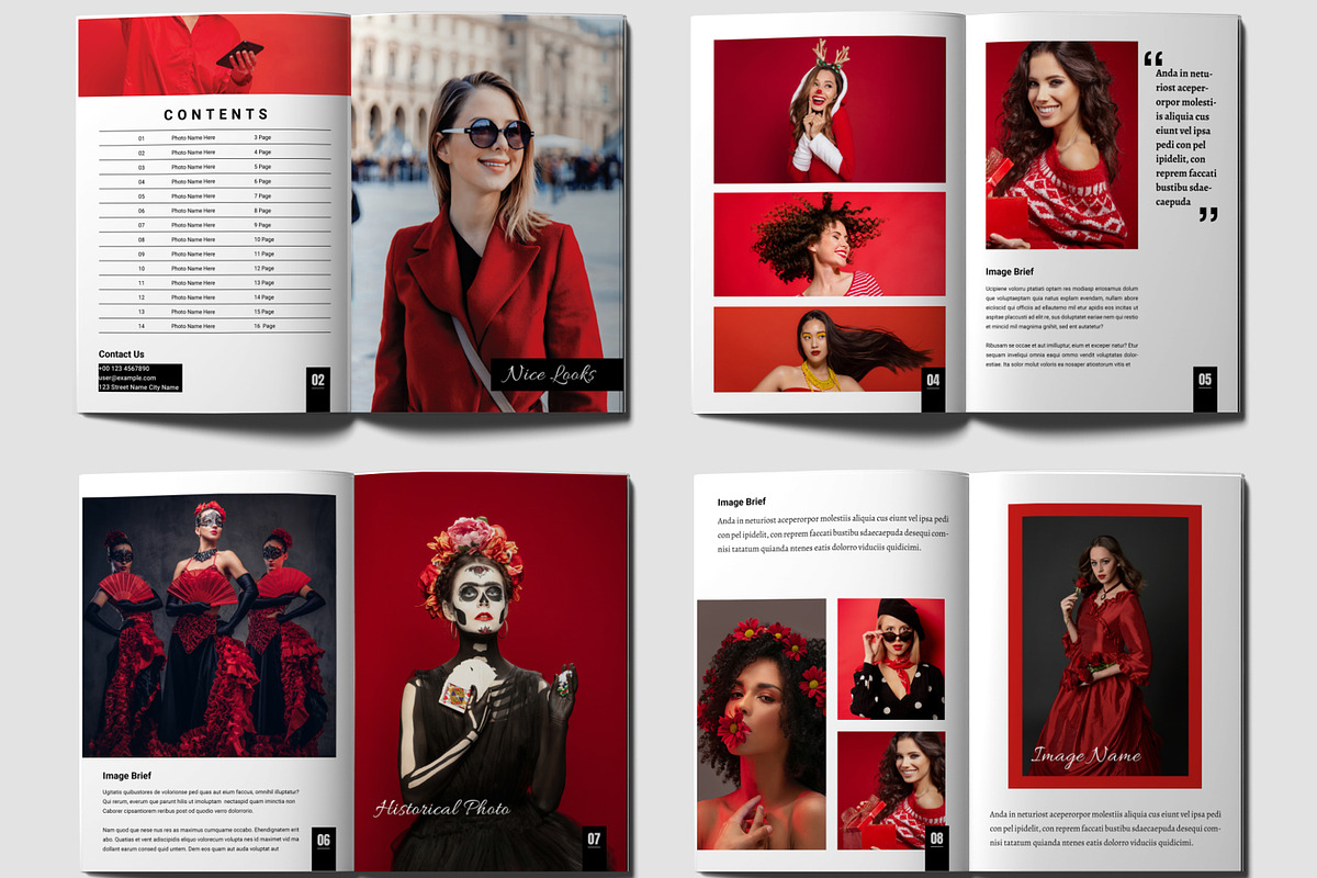 Fashion Look book Layout | Creative Market