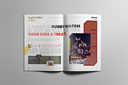 The Best Sports Magazine, a Magazine Template by Swayang