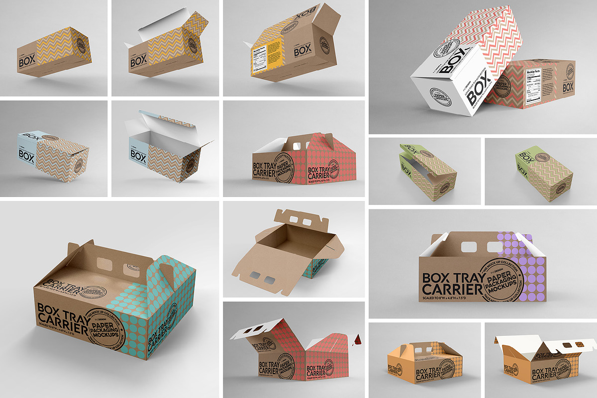 BUNDLE: Paper Packaging Mockup, a Cups & Container Mockup by INCDesign