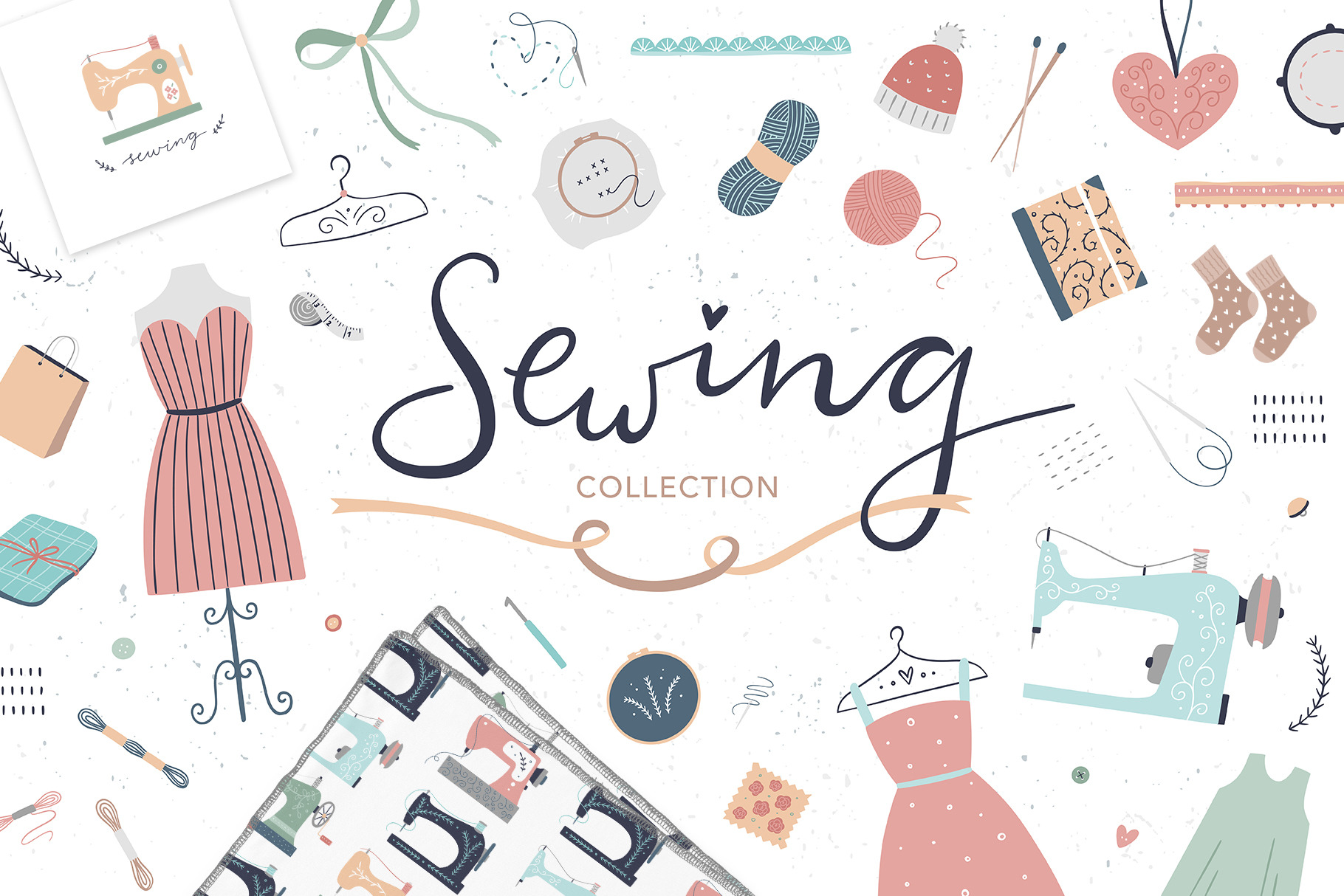 Sewing Collection, an Object Illustration by Redchocolate
