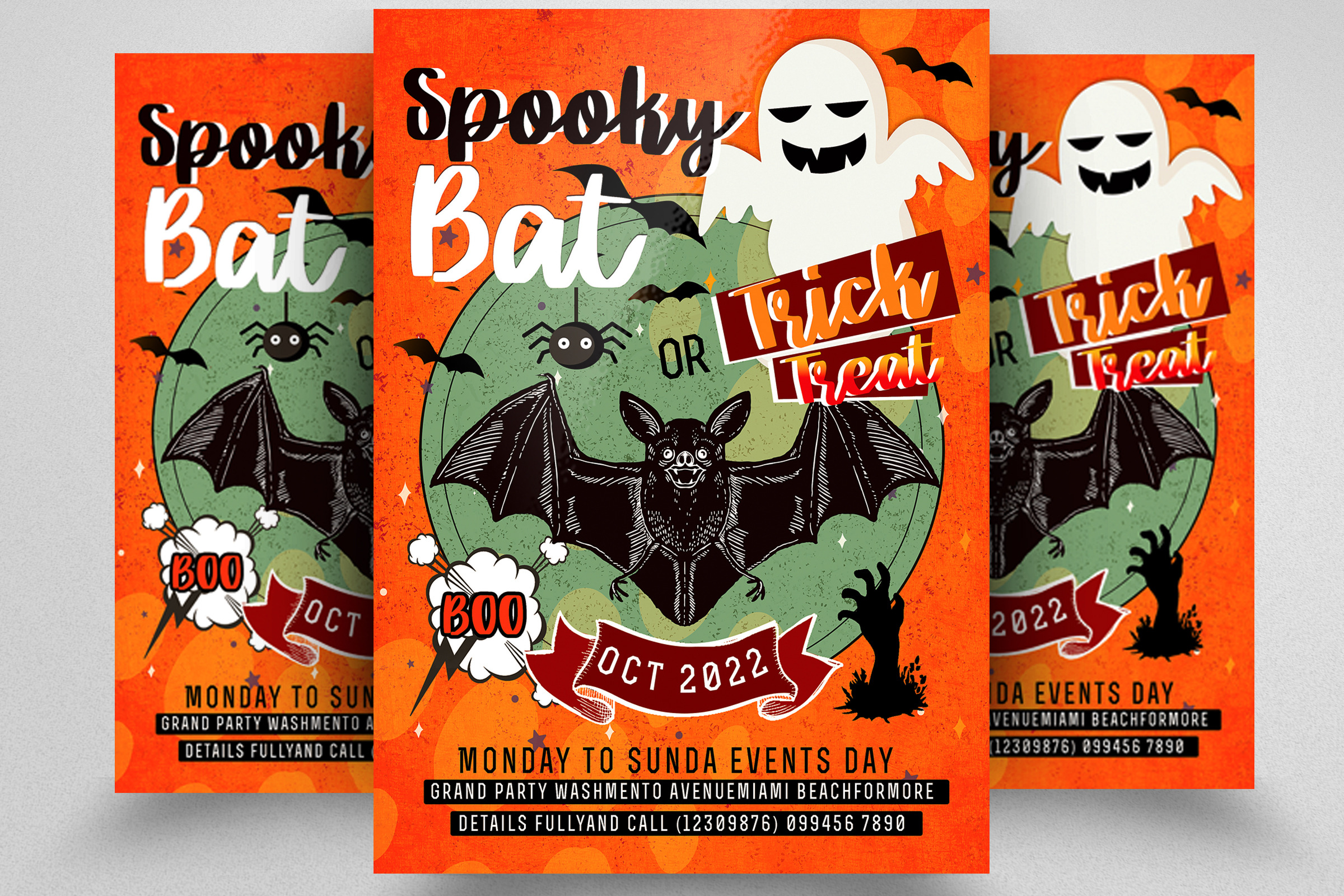 Halloween Trick & Treat Flyers, a Flyer Template by Business Flyers ...