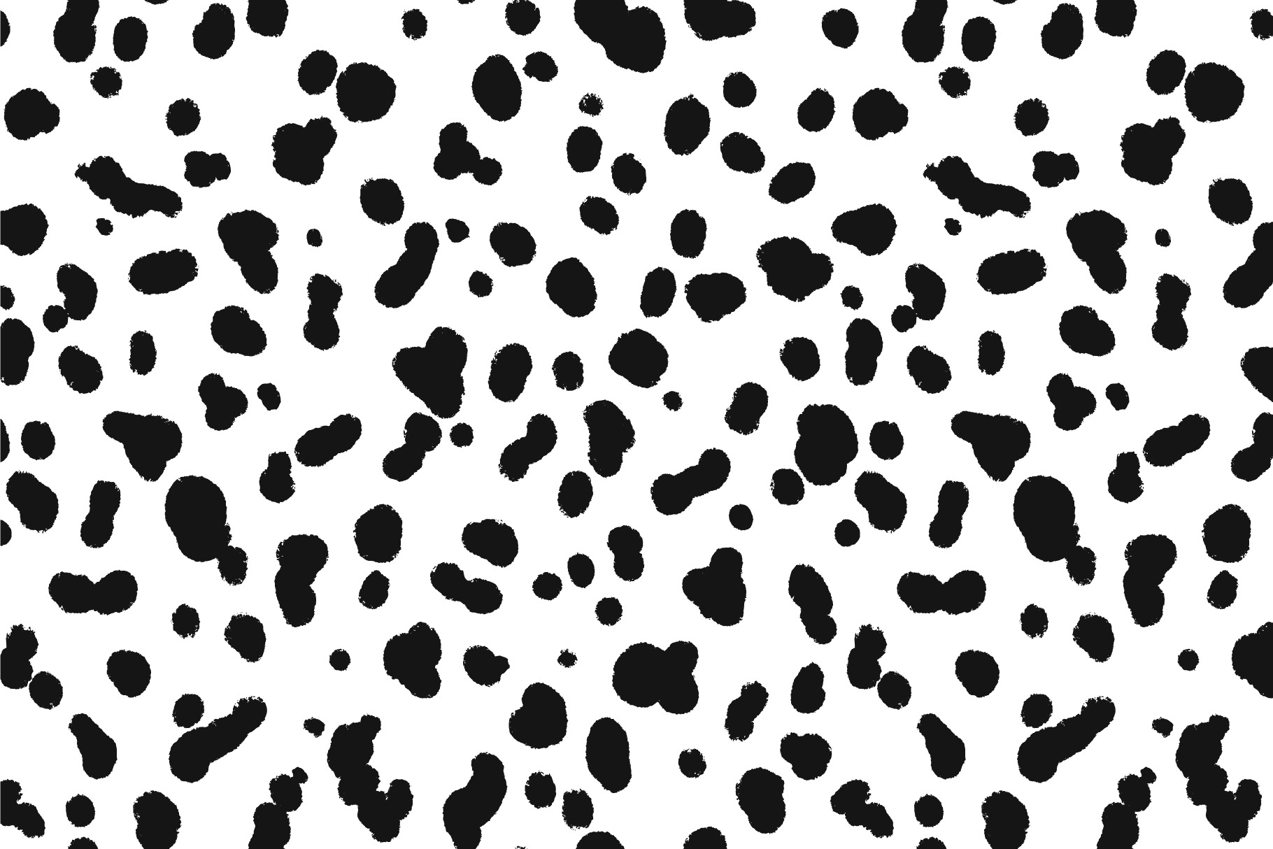 Dalmatian coloration seamless pattern