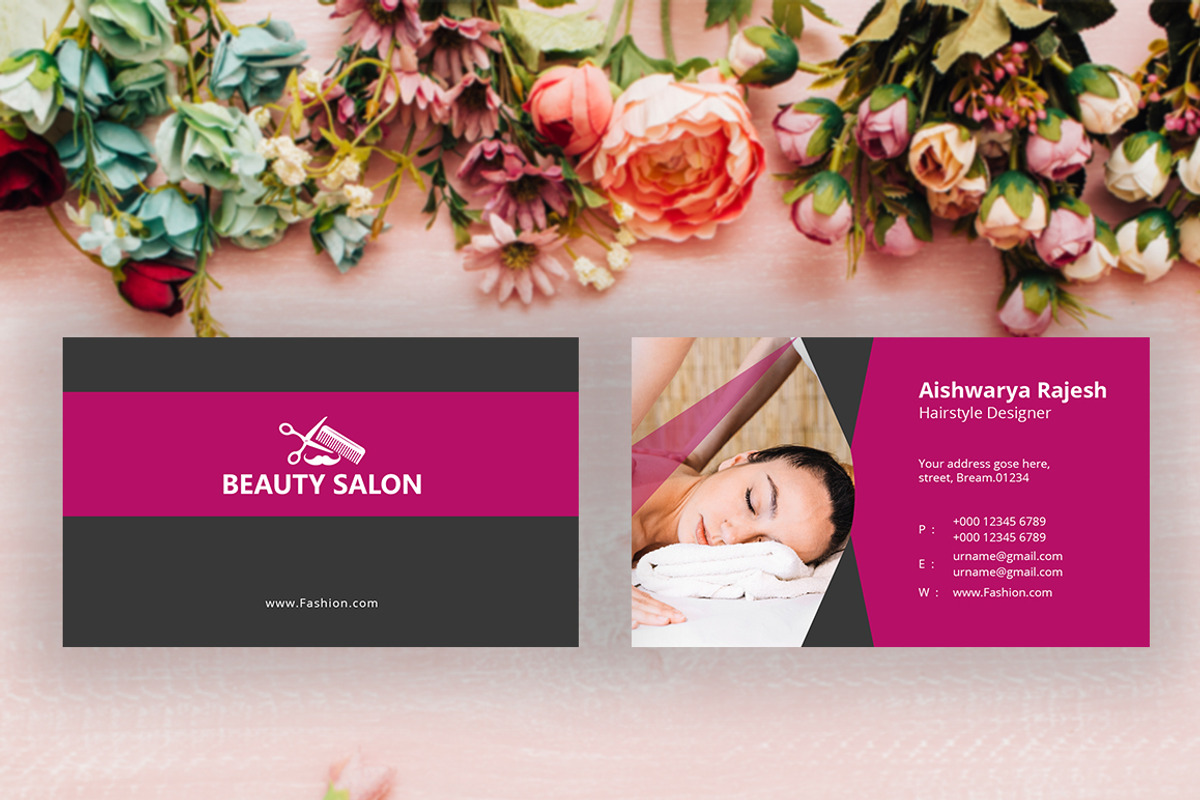 Beauty Business Card, a Business Card Template by UI_Expert