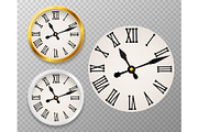 Retro clock face. Tower wall clocks, a Texture Graphic by YummyBuum
