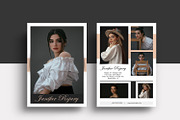 Modeling Comp Card / Composite Card | Flyer Templates ~ Creative Market