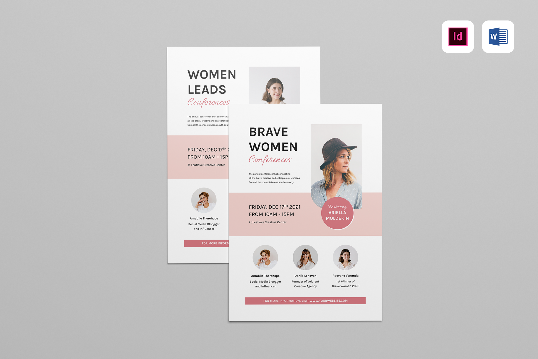 Conference Flyer | MS Word & Indd, a Flyer Template by Leaflove