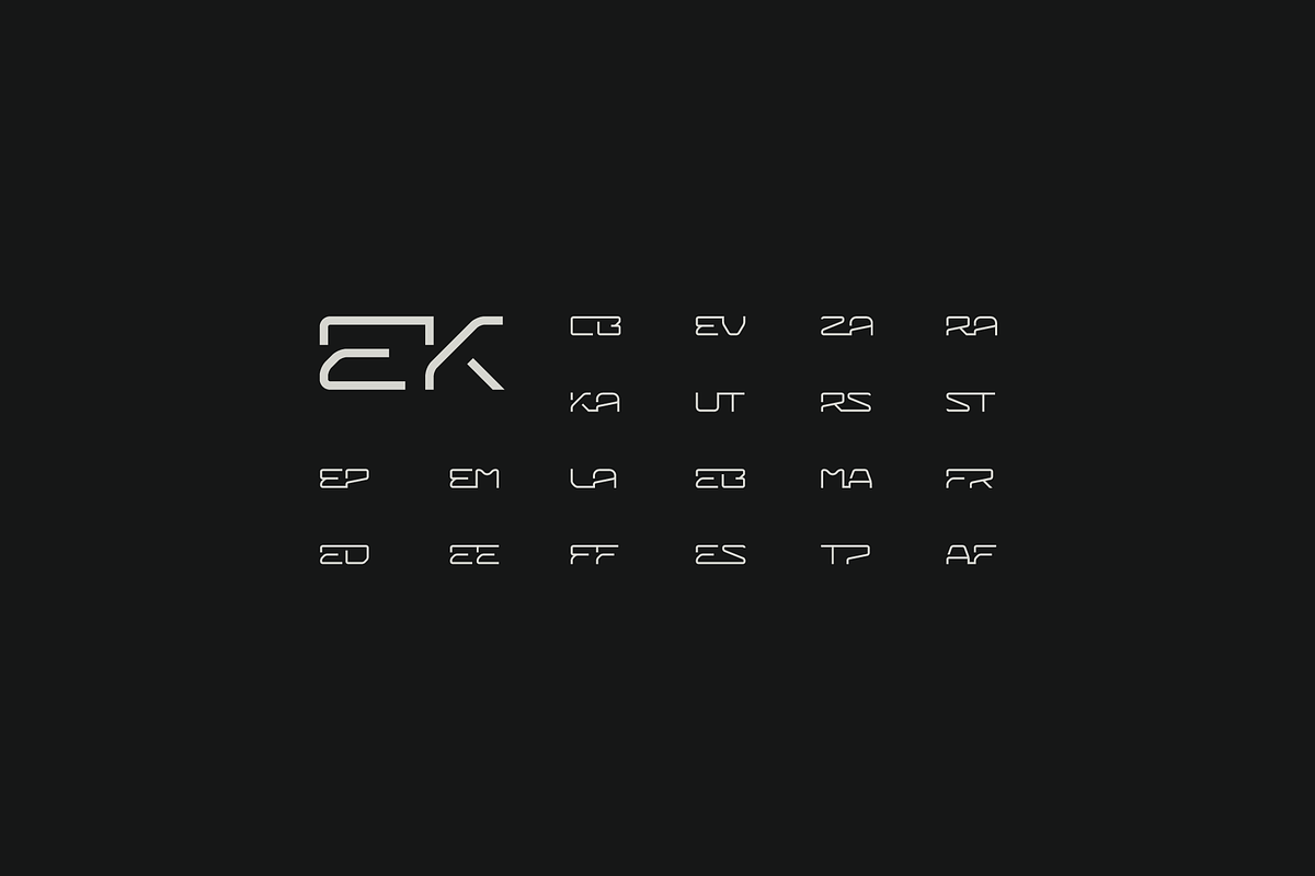 Rebbo Futuristic Tech Font, a Font by baqoos