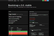 Bootstrap 3.0. black classic theme, a Bootstrap Template by Bootstraptor