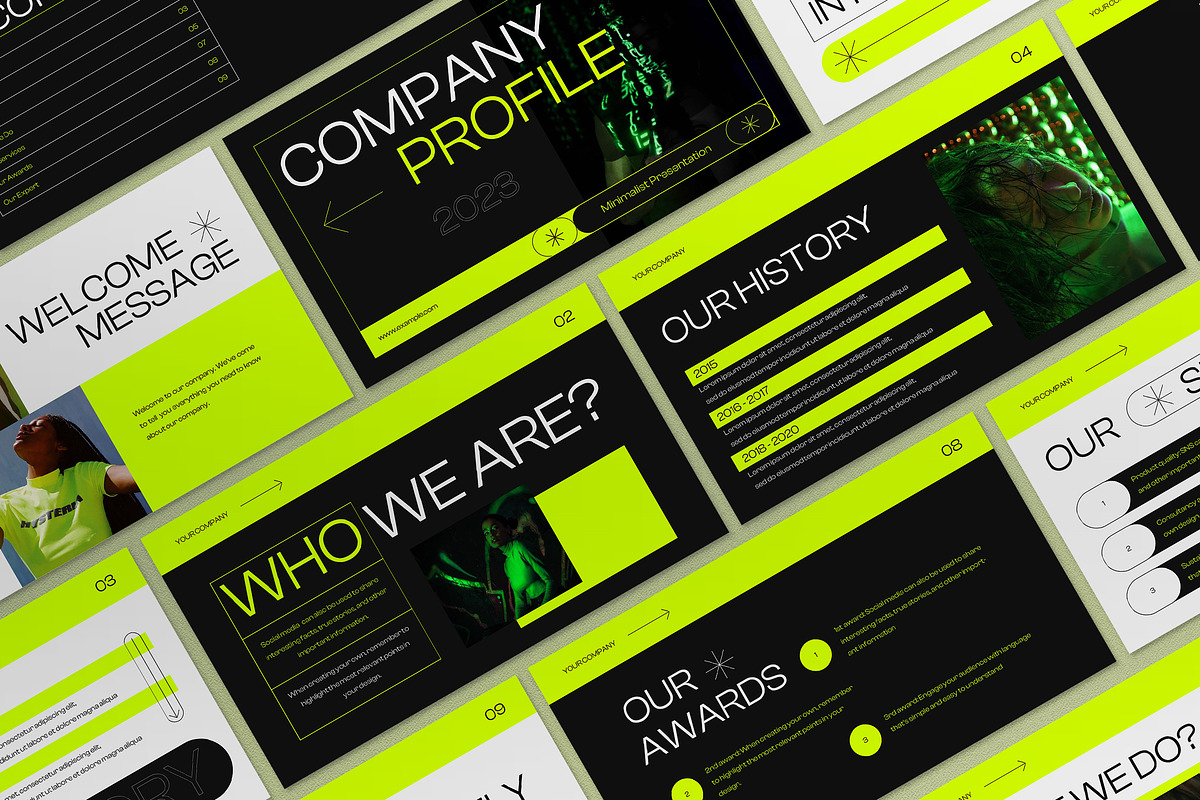Company Profile Presentation, a Presentation Template by graphicook ...