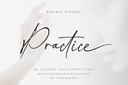 Practice Script, a Script Font by TypeMakers