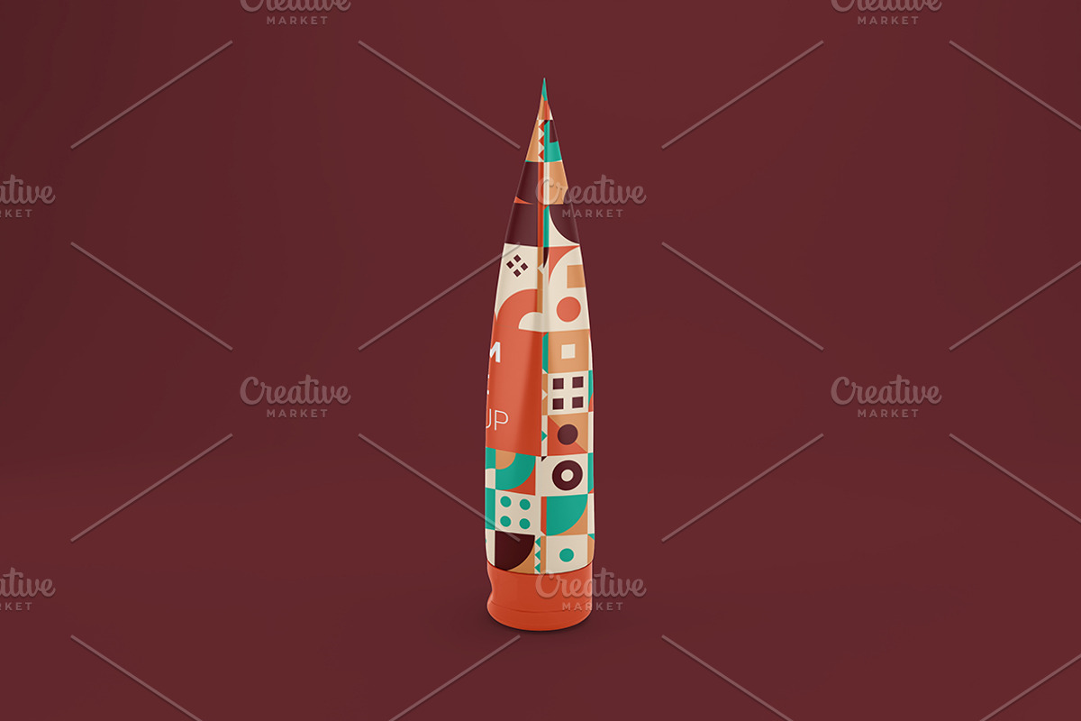Cream Tube Mockup, a Packaging Mockup by Qaleb Studio