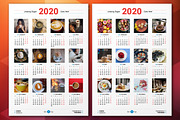 Calendar Poster 2020, a Stationery Template by AntartStock | Creative ...