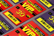 Party event VIP pass, a Card Template by Konakchiev
