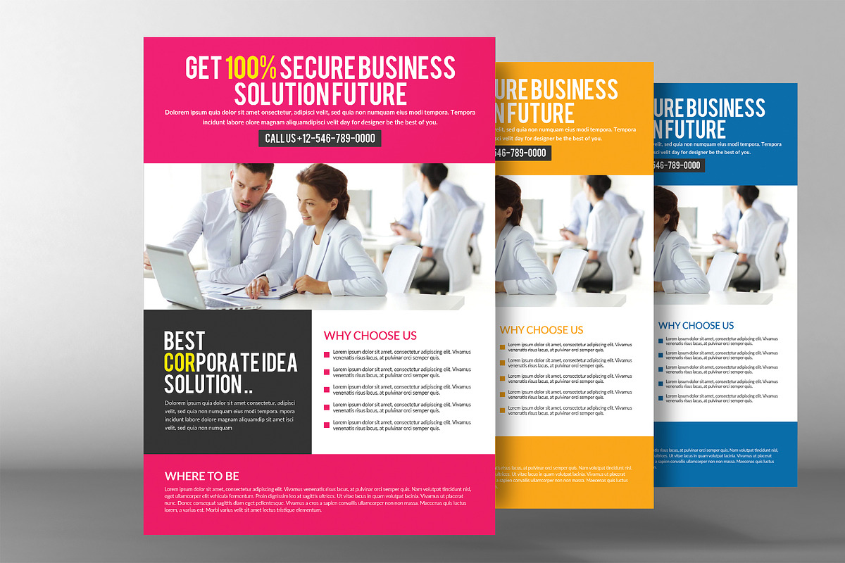 Employment Agency & Jobs Fair Flyer, a Flyer Template by graphicforest