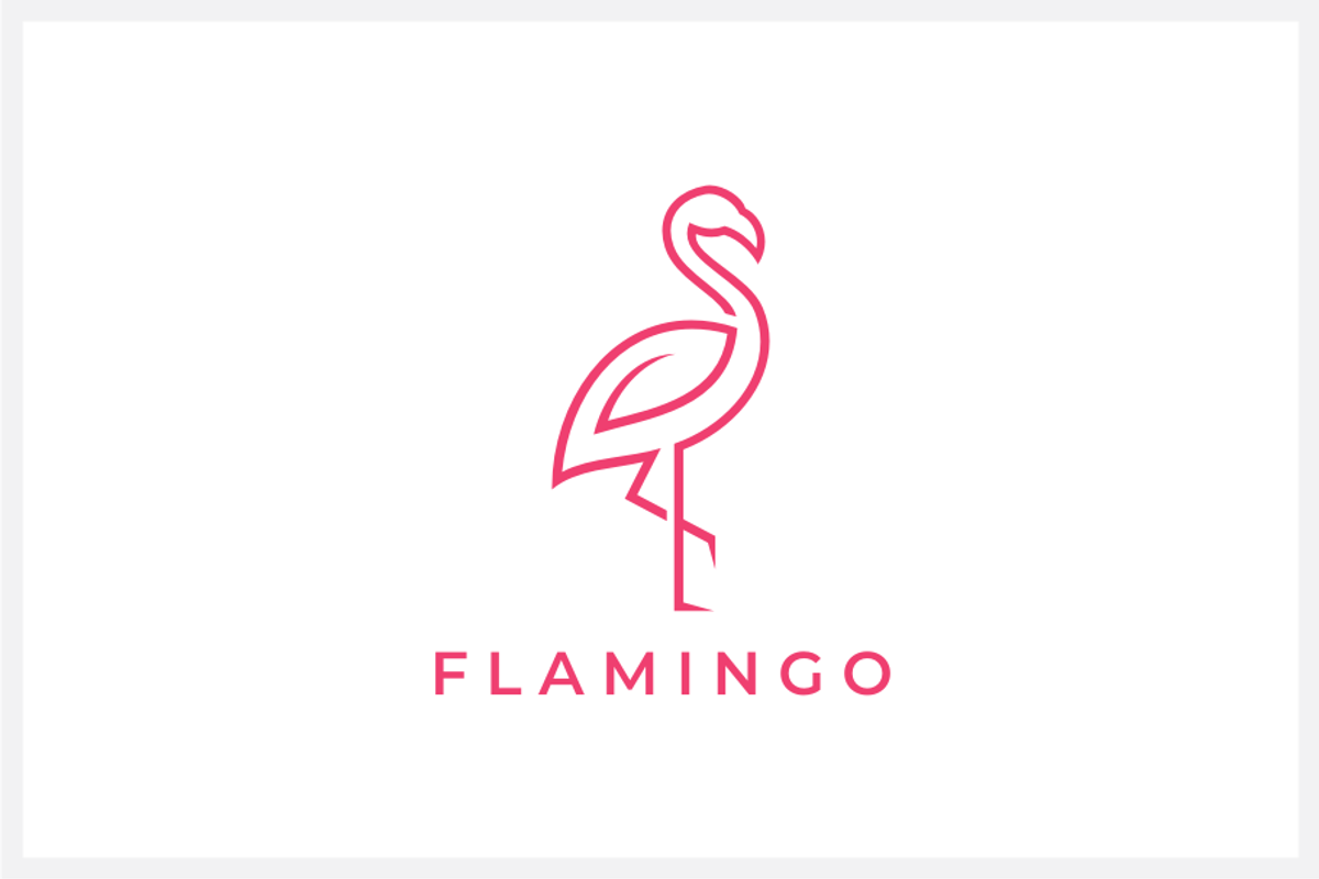 Flamingo Logo, a Branding & Logo Template by yopie