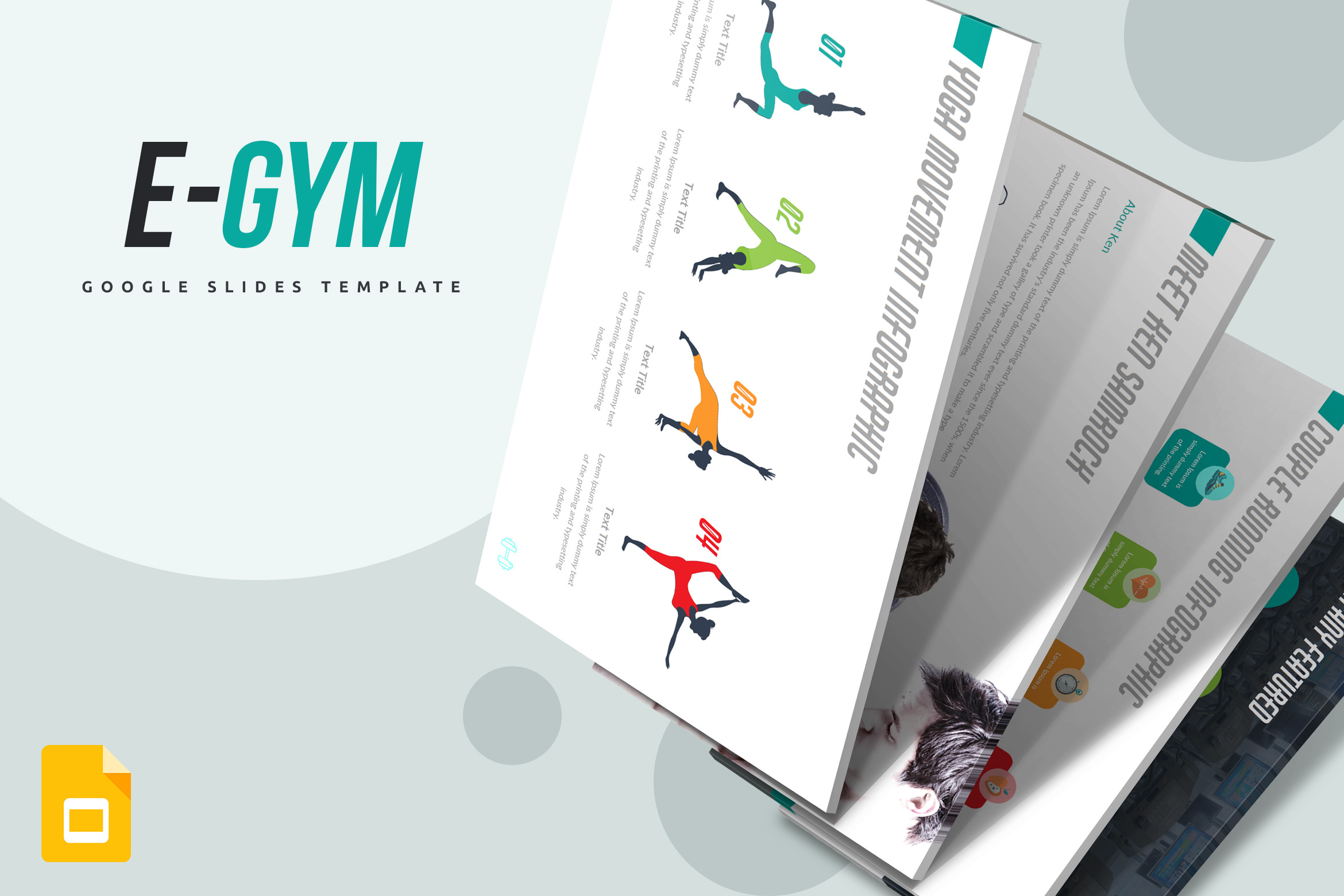 E-Gym Google Slides Template, a Presentation Template by inspirasign