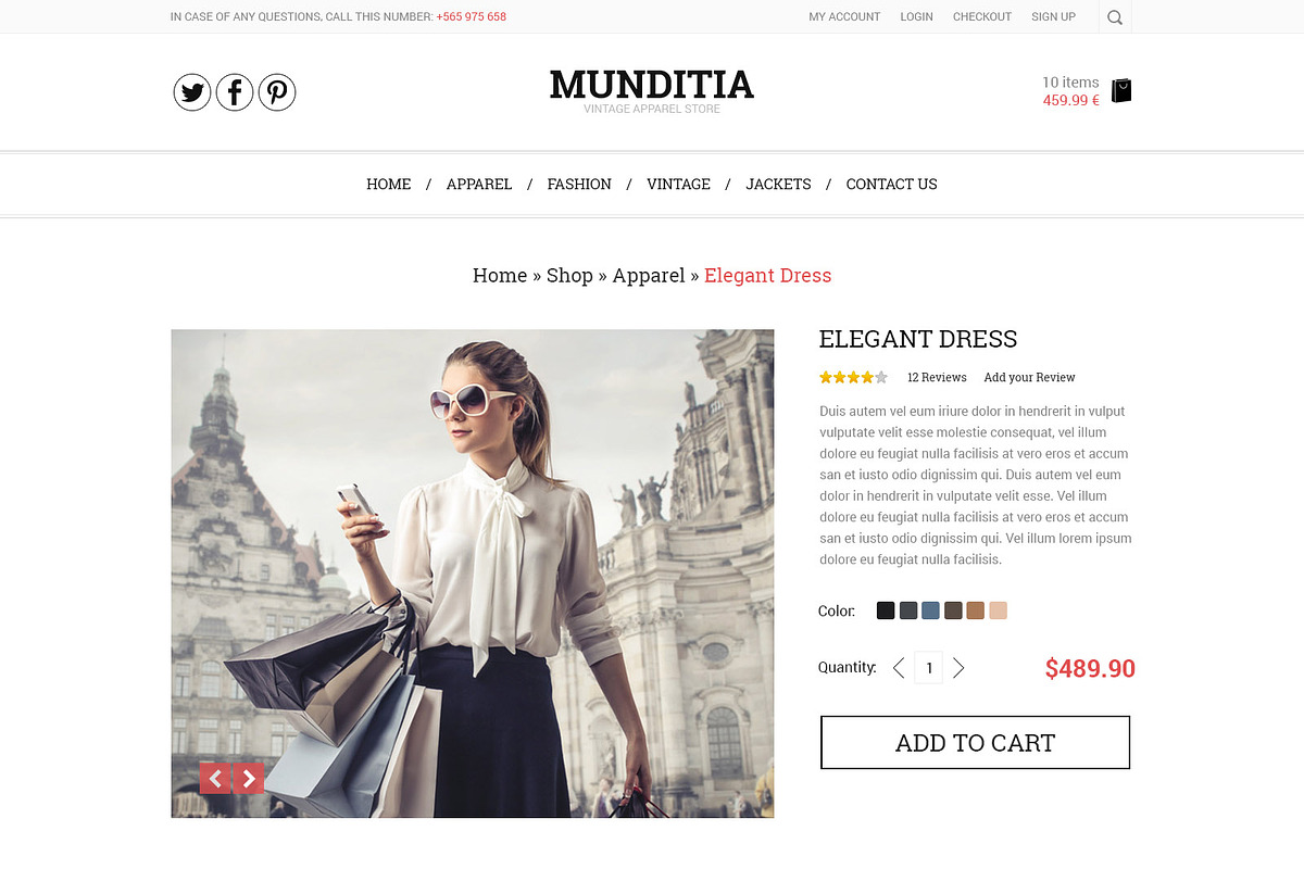 Munditia - Ecommerce PSD Template, a Websites & App Template by ...