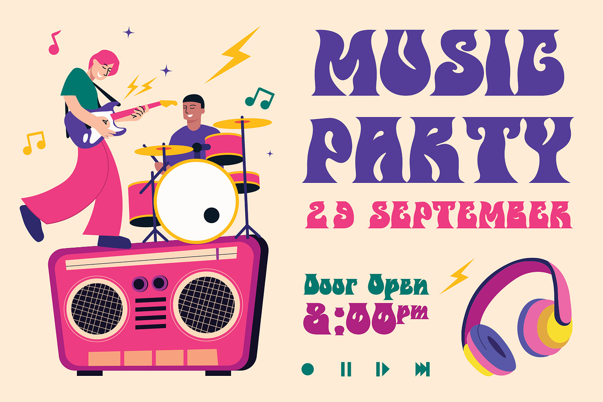 Funky Disco Font | Creative Market