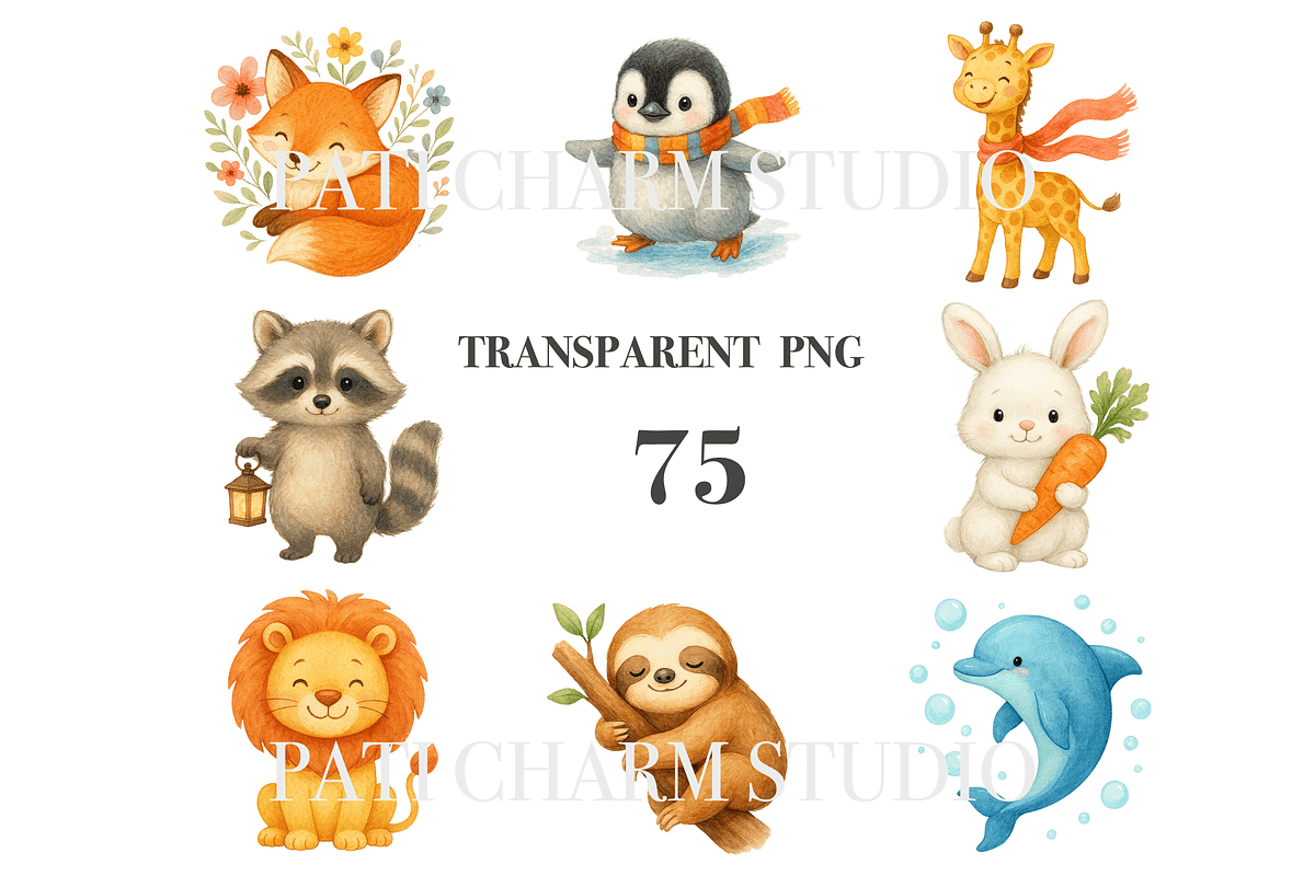 Cute Animal Clipart Set