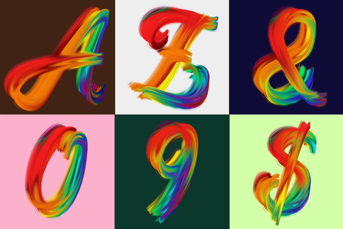 MultiBrush Color Alphabet, an Object Graphic by deFharo