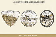 Bundle Joshua Tree Badge Design