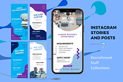 Recruitment ig stories and posts, a Social Media Template by rivatxfz