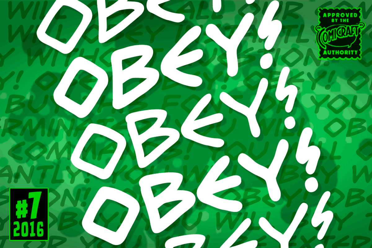 Obey Obey Obey, a Handwritten Font by Comicraft Fonts