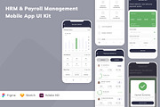 HRM & Payroll Management App UI Kit | UI Kits and Libraries ~ Creative ...