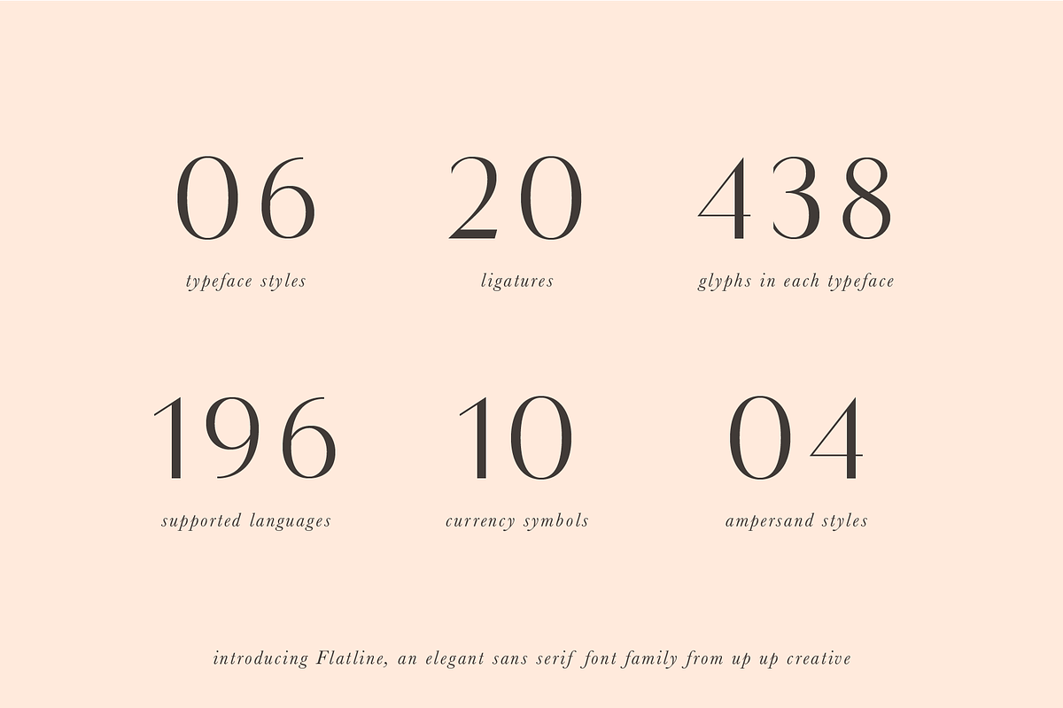 Flatline Sans Complete - 16 fonts, a Sans Serif Font by Up Up Creative