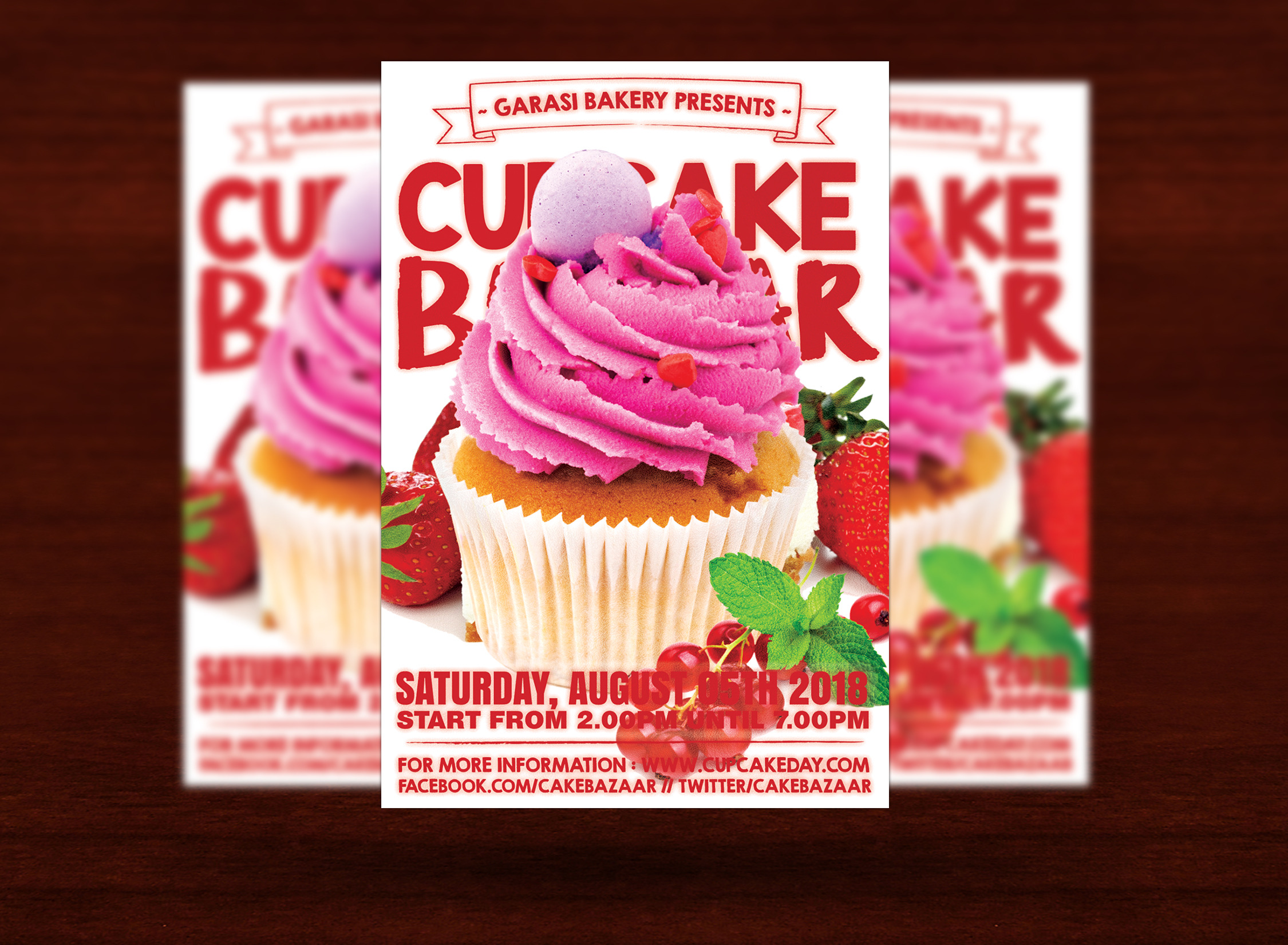 Cake Store Flyer, a Flyer Template by Design Addict
