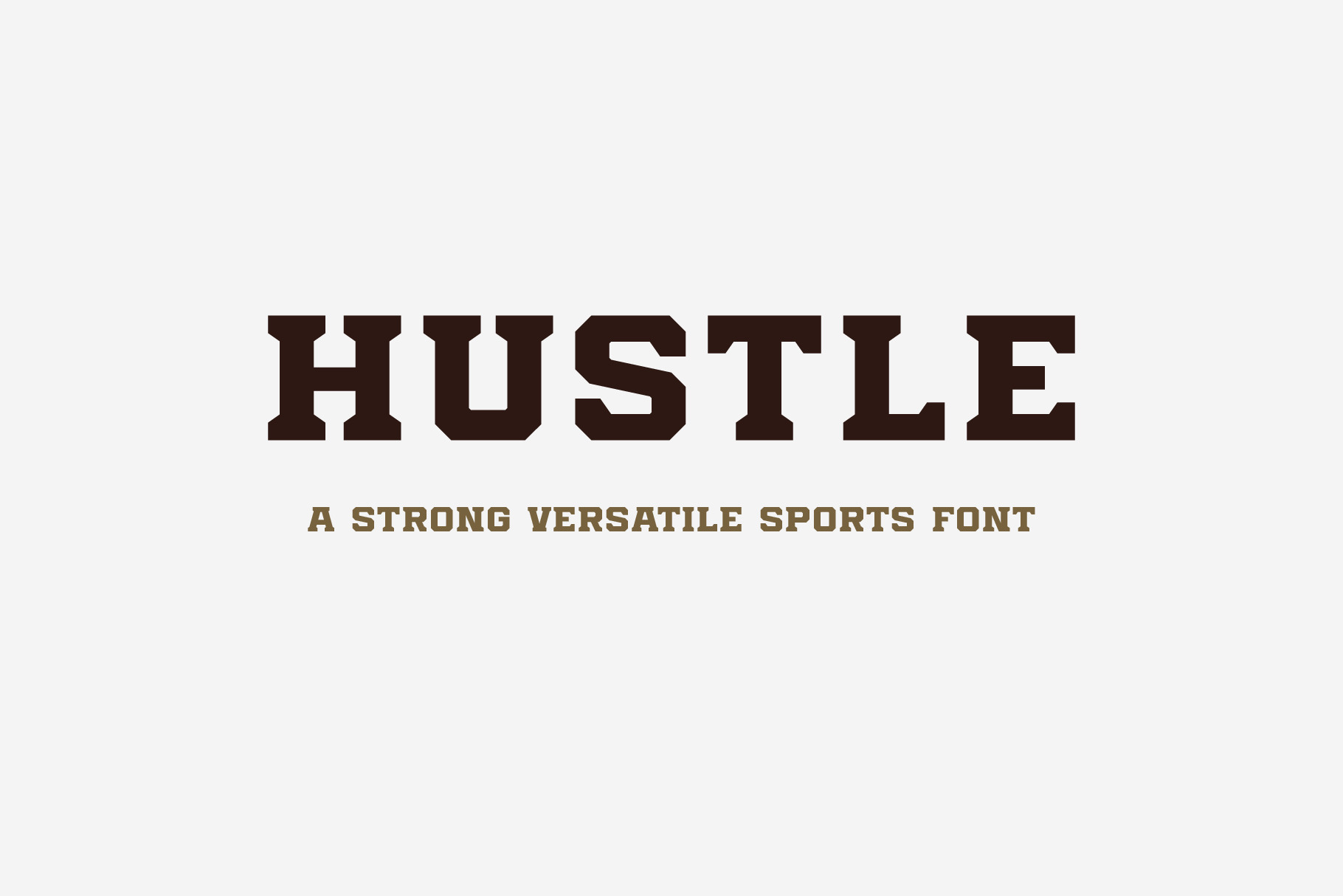 Hustle, a Slab Serif Font by Studio One Four