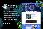 Coronavirus Covid-19 HTML Template | Landing Page Templates ~ Creative ...